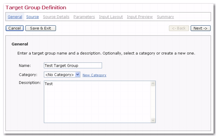 Creating Target Groups Based on a Hosted Recipient List
